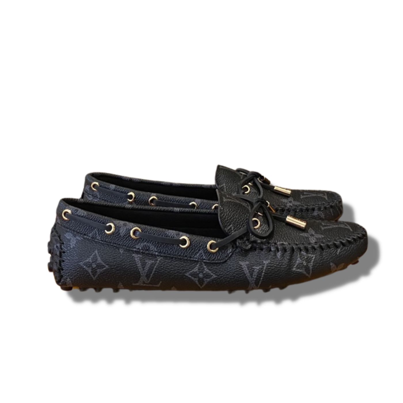 Louis Vuitton Gloria Flat Loafer Black For Women - Cenbags